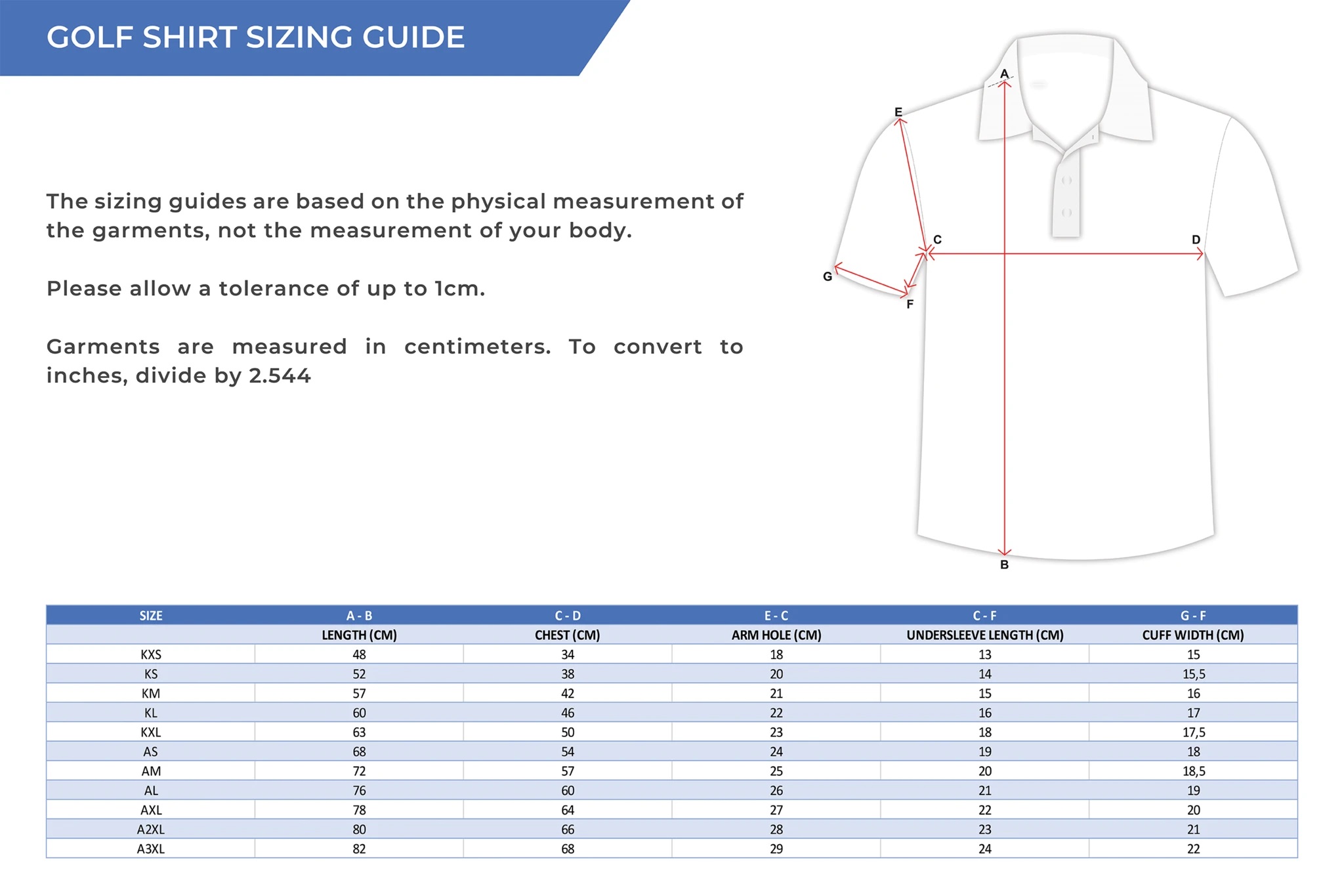 Size Guides – Rosewall